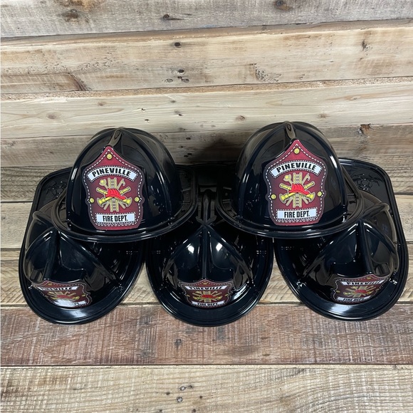 Costumes | 5x Pineville Fire Dept Hat 222 Black Costume 12 Accessory ...